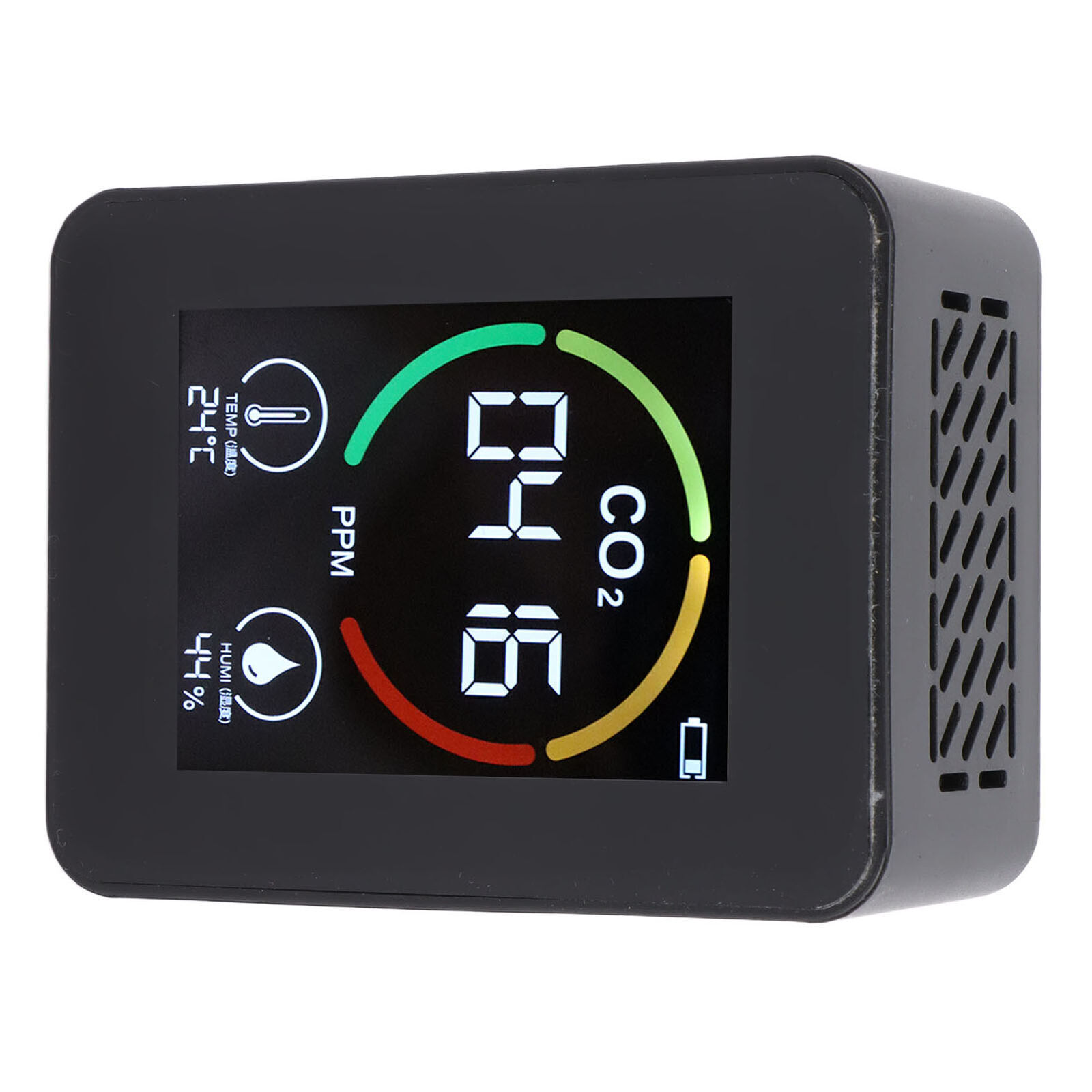 Air Quality Monitor USB Rechargeable Portable Temperature and Humidity ...