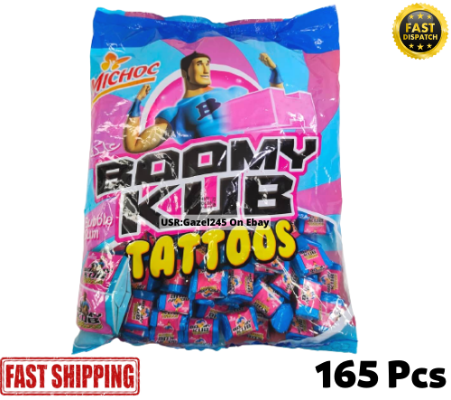 Boomy kub Bubble Gum Chewing Gum With Tatto Sticker Vintage Candy Sweet ...