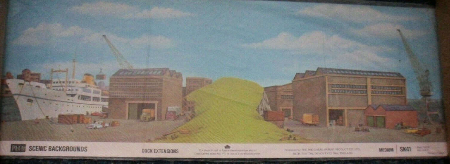 Peco Scenic Background/ Backdrop for Model Railway layouts SK41 Med ...
