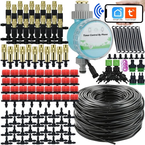 5-50M Wifi Wireless Garden Automatic Watering System Kit Micro Drip ...