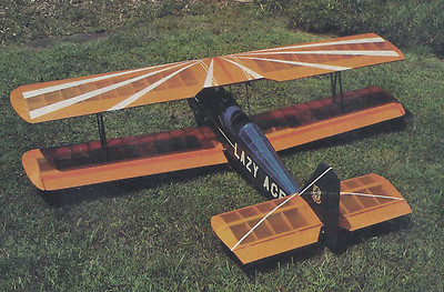 Giant Scale Super Lazy Ace Sport Biplane Plans, Templates, Instructions ...