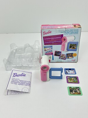 Vintage Barbie Fun Time Digital Camcorder 2003 W/ Box Working Music ...