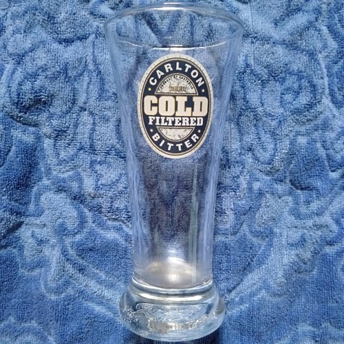 RARE COLLECTABLE CARLTON COLD FILTERED BITTER 285ML BEER GLASS | eBay ...
