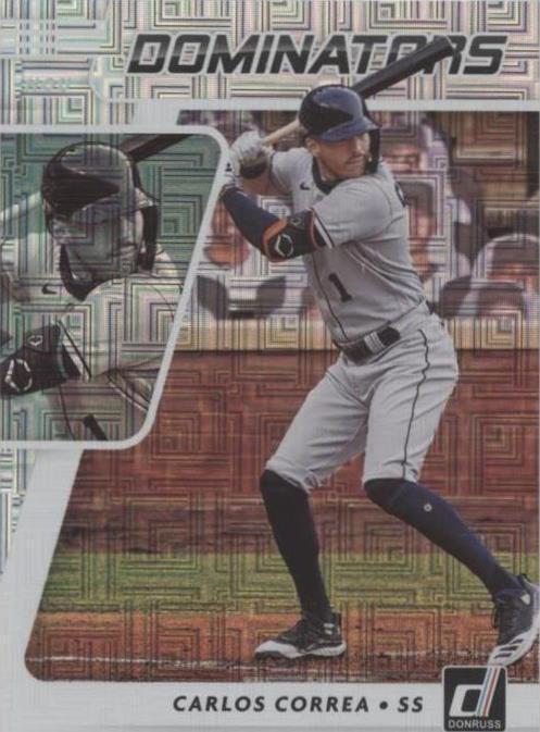 2021 Panini Donruss - Dominators Carlos Correa #DOM5 Vector for sale ...