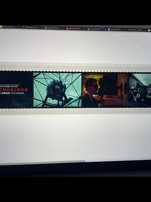 Oppenheimer Premiere 70mm IMAX Film Strip (Christopher Nolan) unopened ...