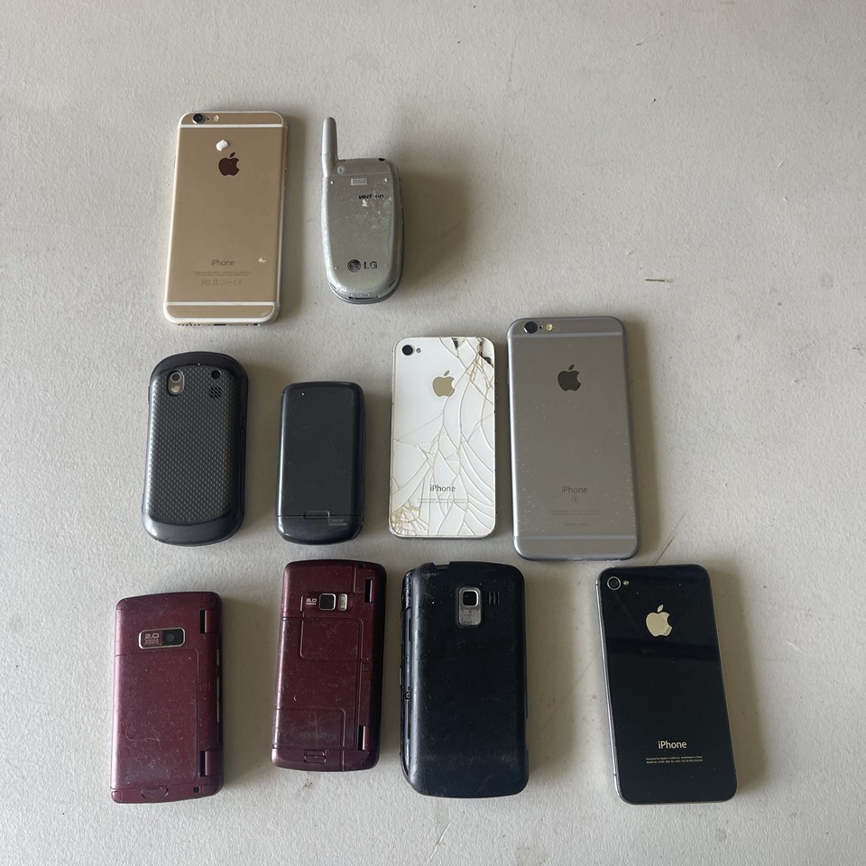 JUNK DRAWER OLD CELL PHONES For Parts & Repair Lot - Apple - LG ...