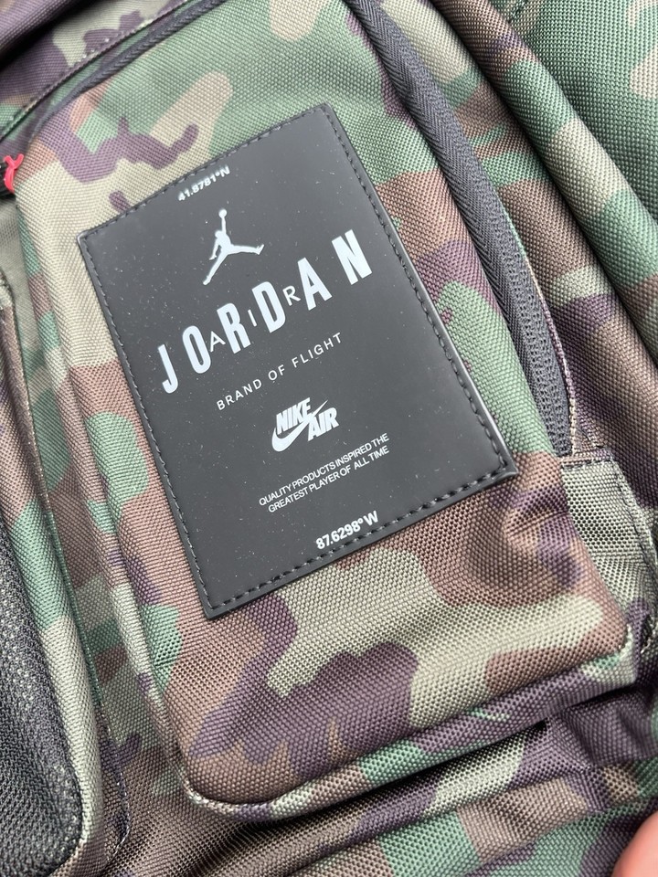 Nike Jordan Hesi Limited Release Backpack (MA0838 650) Camo | eBay