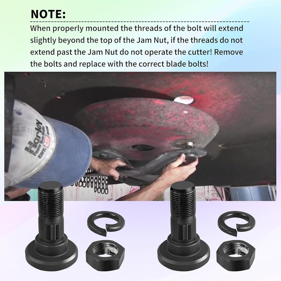Round Blade Bolt Kit Replacement Bush Hog Rotary Cutter Code 63607，2 ...