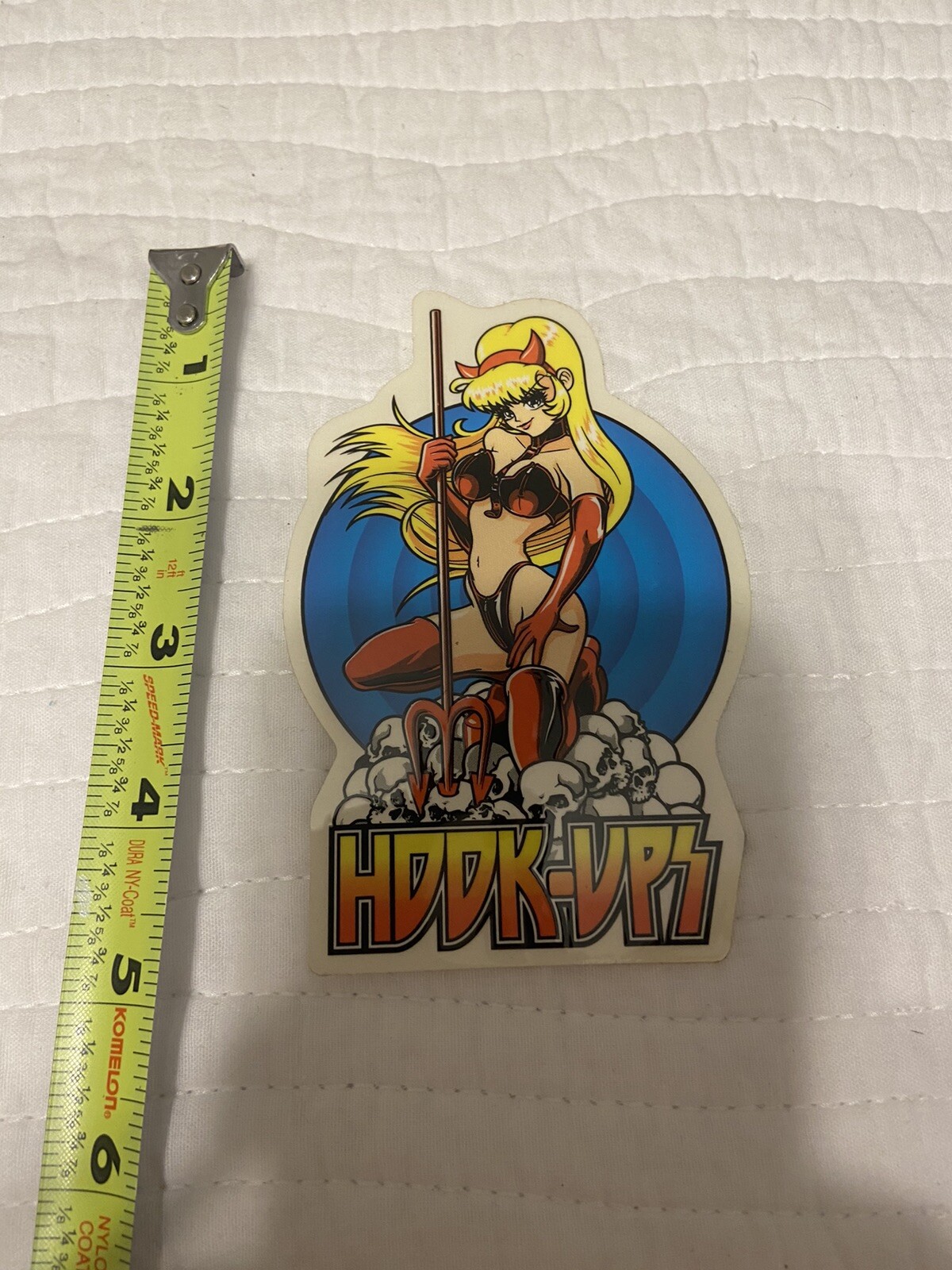 Vintage Authentic Hook-Ups Skateboard Sticker Devil Maiden 2000 Sean ...