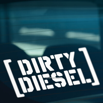 DIRTY DIESEL S2 Emissions Funny Car Van Bumper Window Dub Vinyl Decal ...