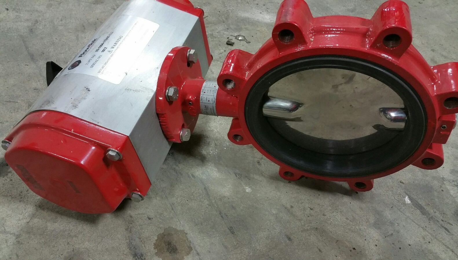 Flow-Tek Automator Pneumatic Actuator Valve 93-1604-113A0-532 #1322MW ...