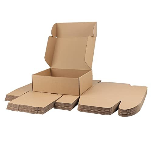12x9x4 inch Shipping Boxes 20 Pack Brown Cardboard Gift Boxes with Lids ...