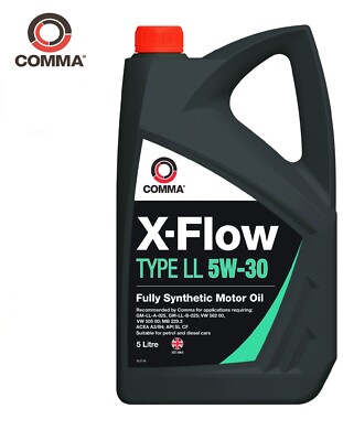 Comma Fully Synthetic 5L Motor Oil X-Flow Type LL 5W-30 5L XFLL5L | eBay UK