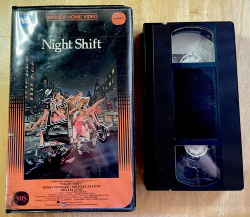 Night Shift 1983 VHS (Clamshell) Henry Winkler Michael Keaton Shelley ...
