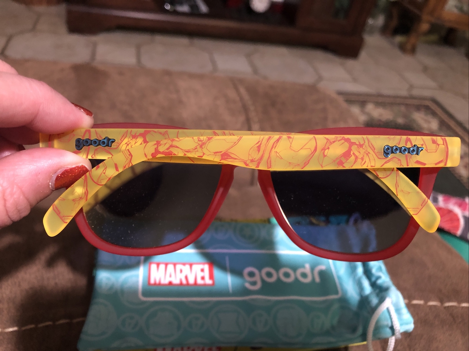 Marvel Avengers Goodr “J.A.R.V.I.S. Vision” polarized running ...