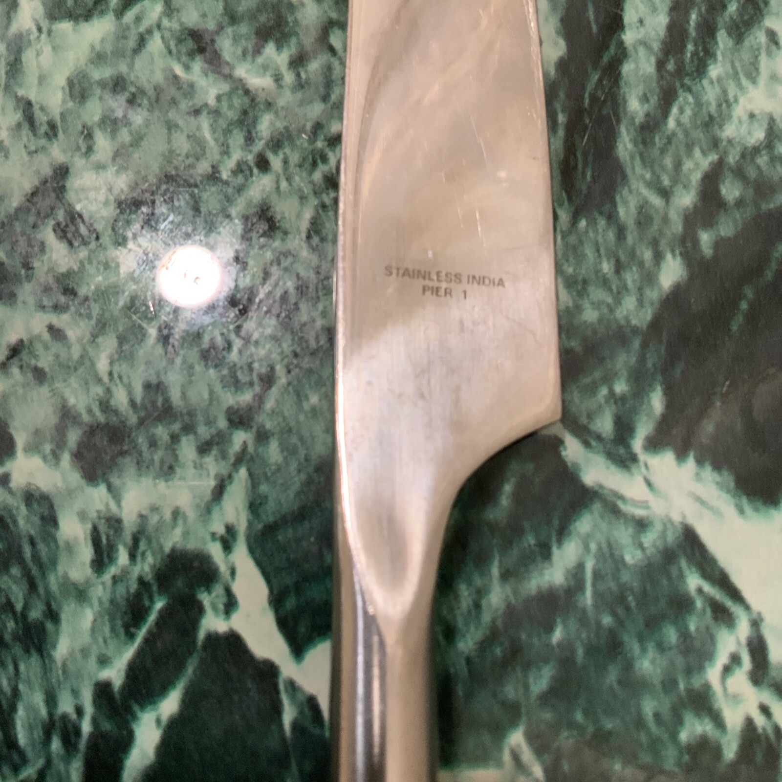 A lot of 2 knife PIER 1 ONE IMPORTS LILY COILED FLATWARE SILVERWARE ...