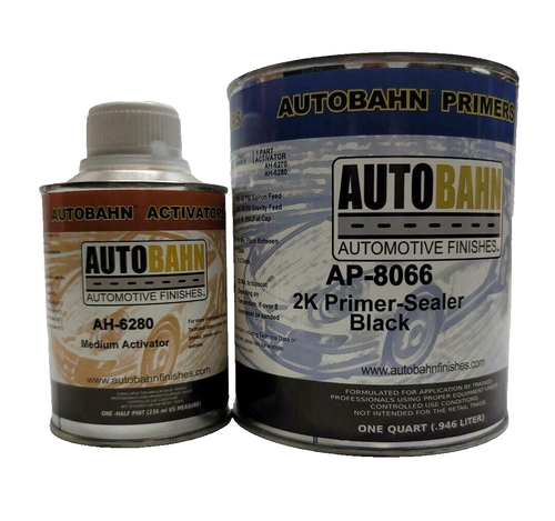 AP - 8066 Autobahn Black 2K Primer Sealer Quart Kit | eBay