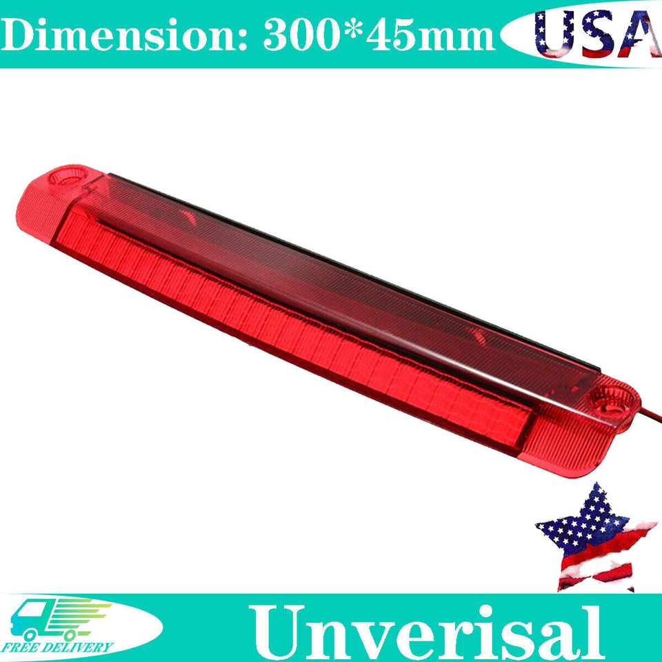 Ultra-Bright Car Red LED Third 3rd Tail Brake Light Stop Parking High ...