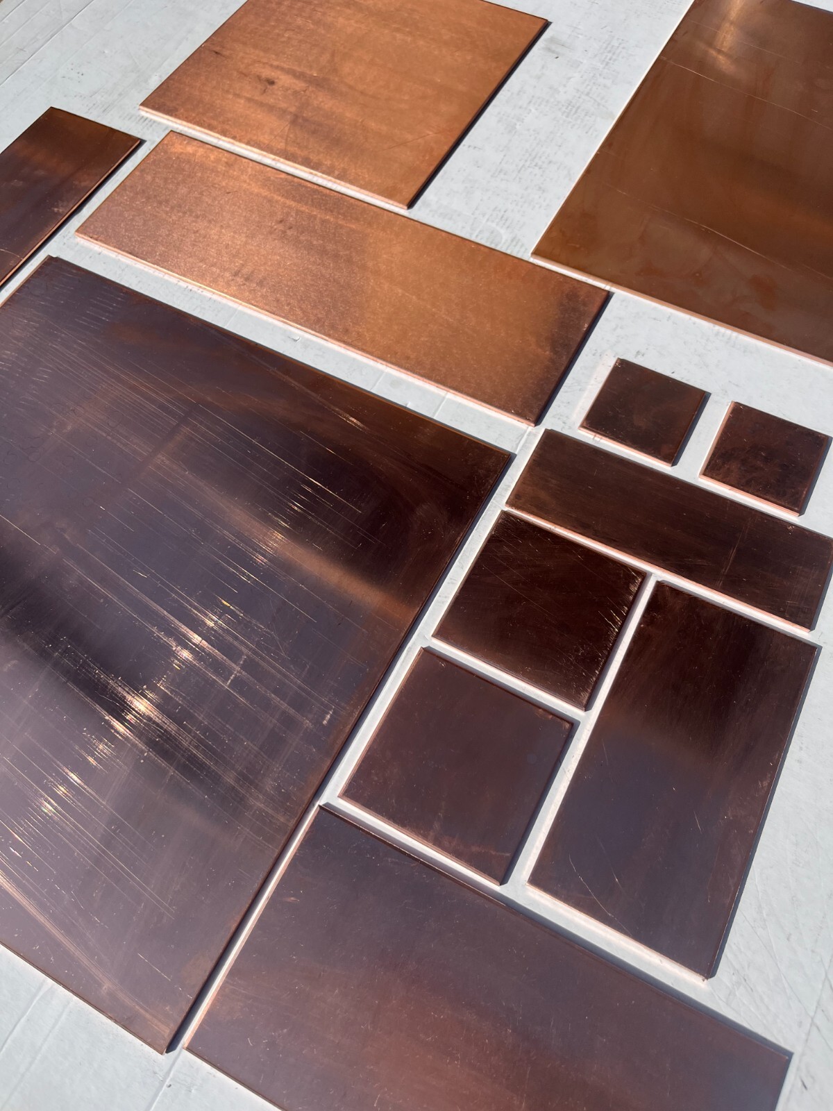 COPPER SHEET PLATE 3 mm Guillotine Cut Sheet Metal & Cutting Service ...