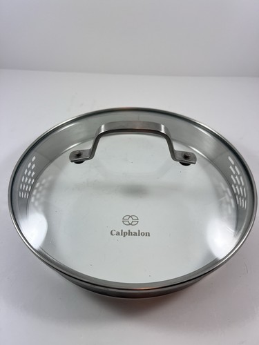Calphalon Glass Strainer Stainless Replacement Pot Pan Lid 9 1/4" OD 8 ...