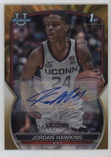 2022-23 Bowman U Chrome Prospect Gold Lava Refractor /50 Jordan Hawkins ...