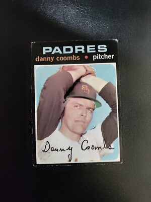 DANNY COOMBS * 1971 TOPPS VINTAGE BASEBALL CARD #126 PADRES vg | eBay