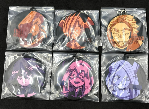My Hero Academia HAWKS MIRKO MT.LADY MID HIGHT Set Rubber Charm Strap ...