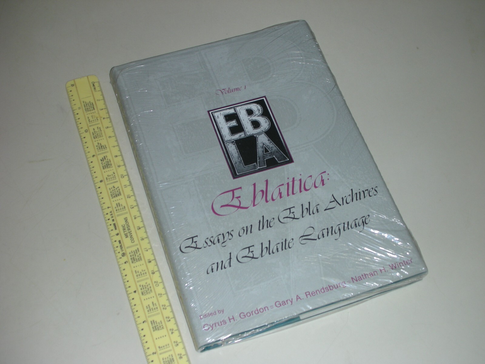 EBLA Eblaitica: Essays on Ebla Archives Eblaite Language HCDJ Volume 1 ...