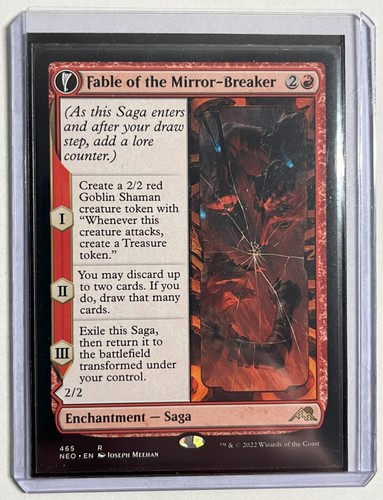 NM Fable of the Mirror-Breaker (Regular)(Extended Art) Kamigawa:Neon ...