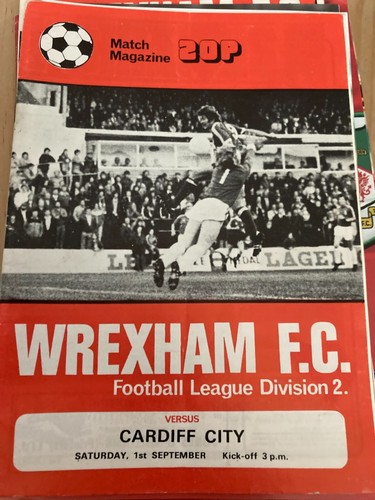 Wrexham HOME & AWAY programmes 1960s 1970s 1980s 90s League & Cup ...
