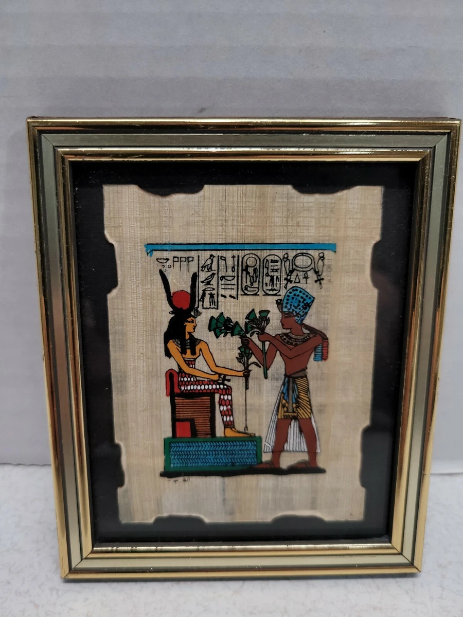 Egyptian Papyrus Artist Signed