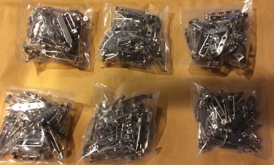 300 Silver Tone Brooch Locking Catch Bar Pins Findings | eBay