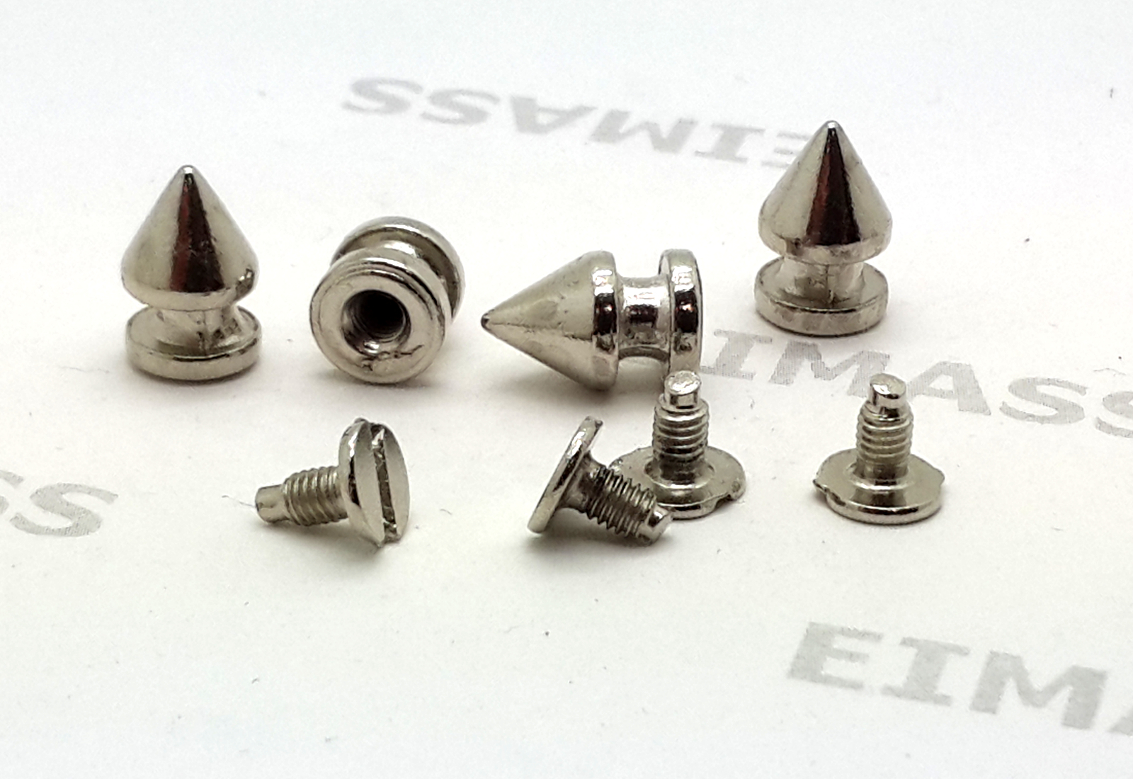 Screw Back Spike Cone Rivet, Bullet, Tiger Claw Studs, Fashion ...
