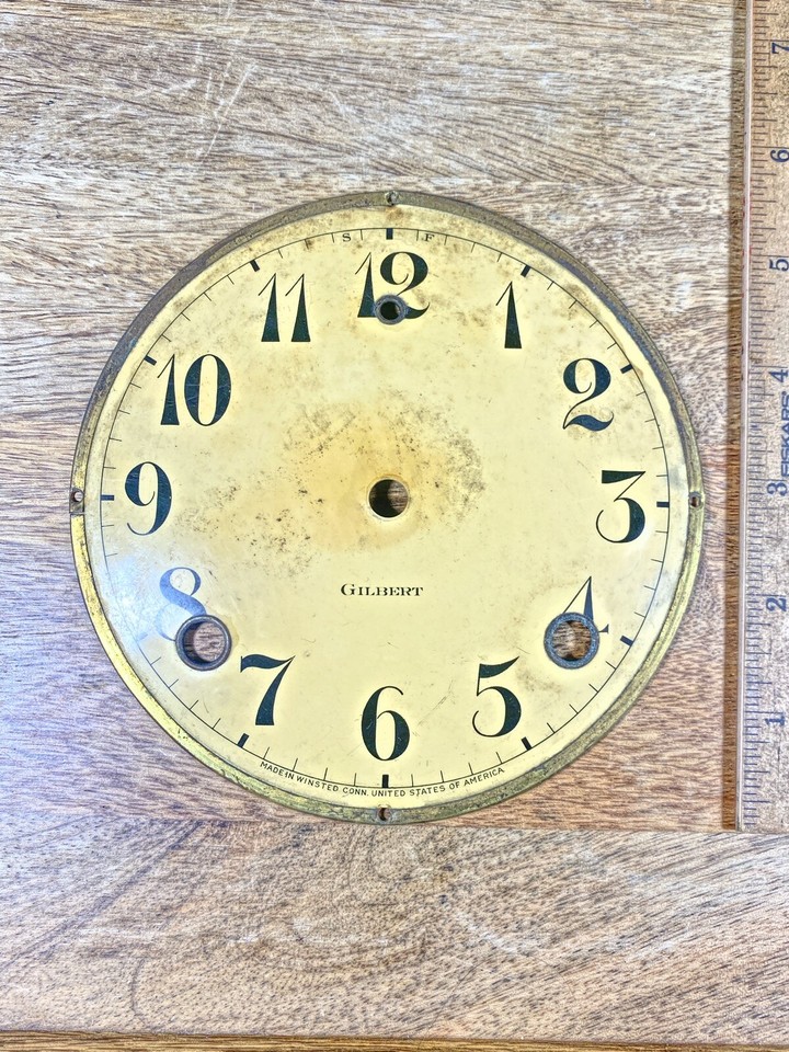 Old Gilbert Clock Movement Dial Pan (K9986) | eBay