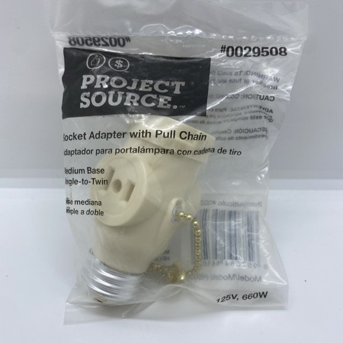 Light Socket Adapter With Pull Chain Project Source Outlet Plug New ...