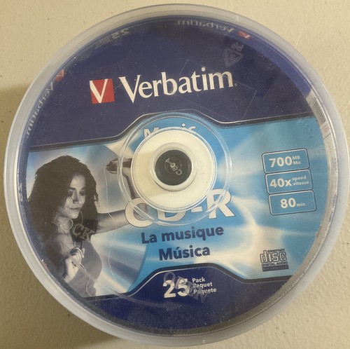 25 Verbatim Music CD-R 40X - 700MB | eBay
