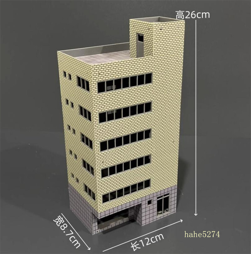 1:87 HO Scale City Building Set Plastic Model Kit For Train Layout ...