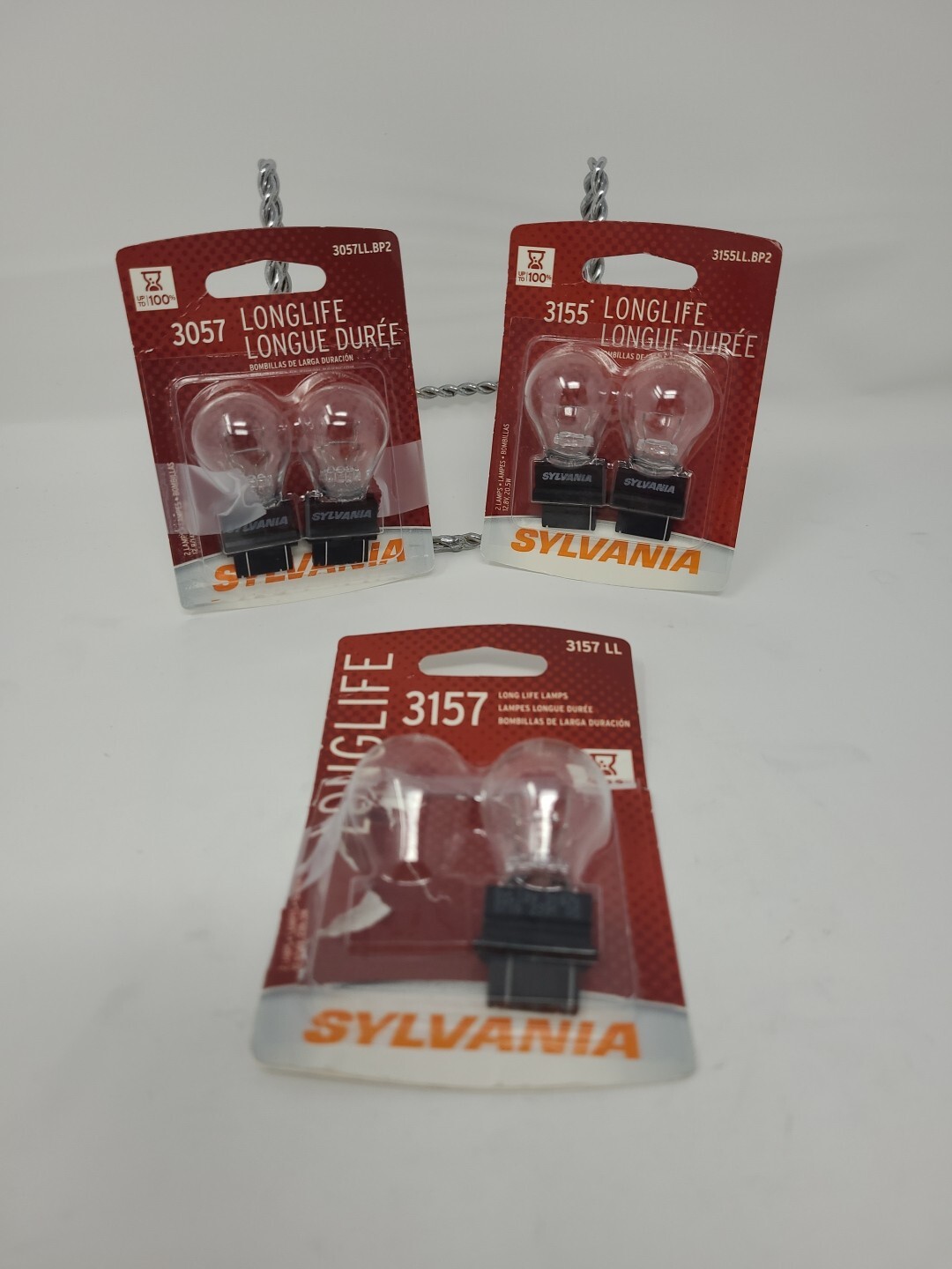 Sylvania Automotive Lightbulb Lot, 2 - 3057LL.BP2/ 2- 3155LL.BP2/ 1 ...