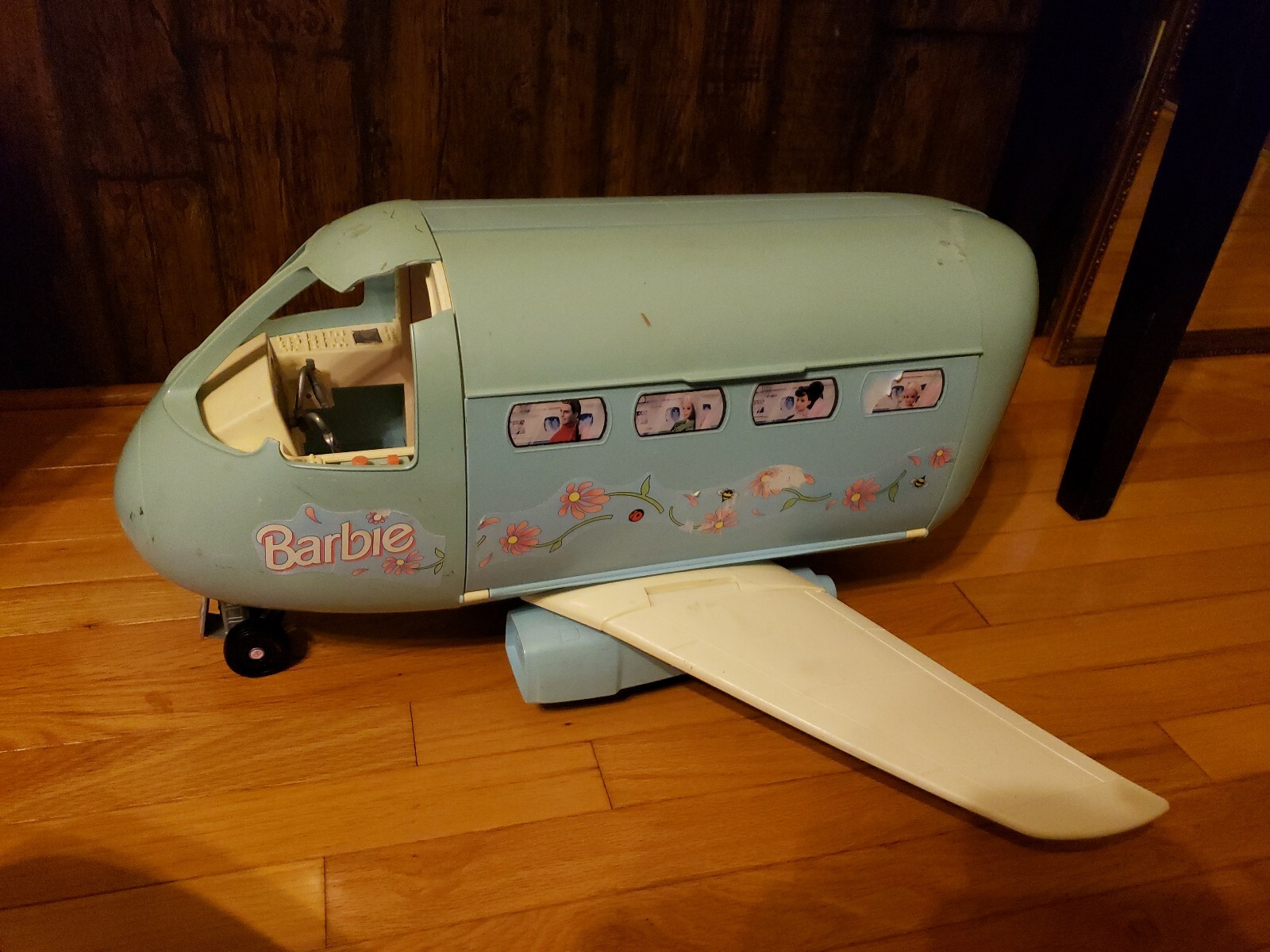 Vintage 1999 Mattel Large Barbie Blue Airplane Plane Jumbo Jet Doll ...