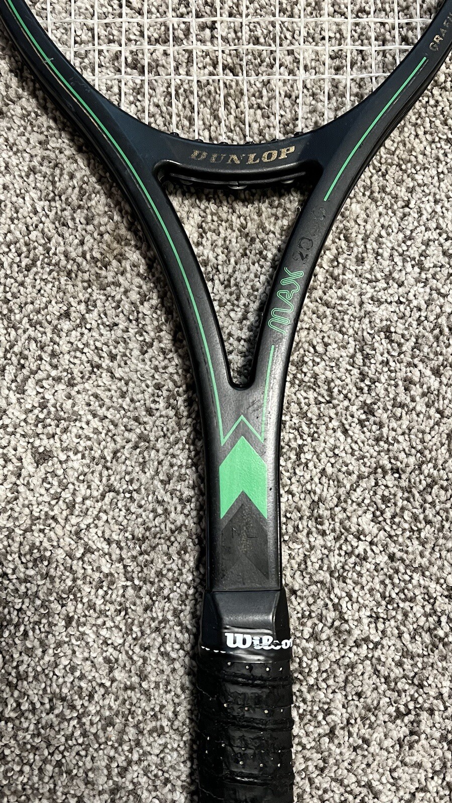 DUNLOP MAX 200G GRAFIL INJECTION TENNIS RACQUET 4 1/2 CASE RARE EUC! | eBay