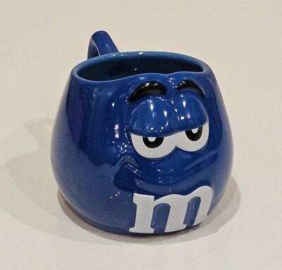M&M's World Blue Mug Mars Licensed MM 3D Coffee Cup Mug Collectible | eBay