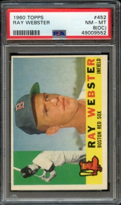 1960 TOPPS 452 RAY WEBSTER PSA NM-MT 8 (OC) BB | eBay