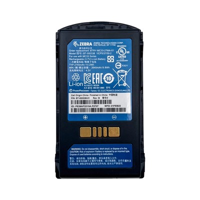 New Battery For Zebra MC33 MC330 MC3300 Barcode BT-000338-01 2740MAH | eBay