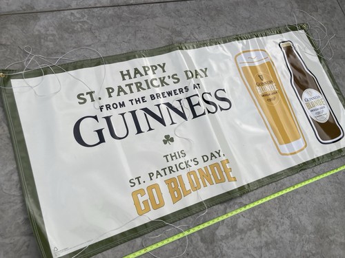 🔥 Guinness Blonde St Patrick’s Day Irish Vinyl Beer Party Banner Sign ...