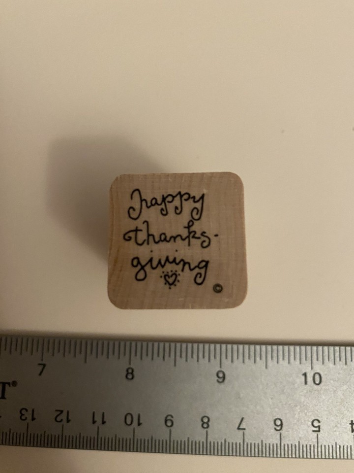 New DOTS Happy Thanksgiving Wood Mounted Rubber Stamp RS81 | eBay UK