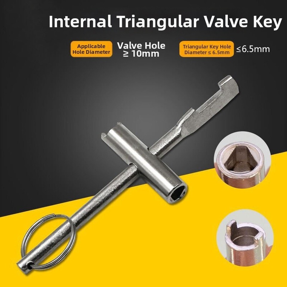 For Kitchen Valves Valve Key Triangle Wrench For Kitchen Easy Operation ...