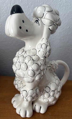 BLUE SKY CLAYWORKS WHITE TOY FRENCH POODLE TEAPOT NEW TEA POT | eBay