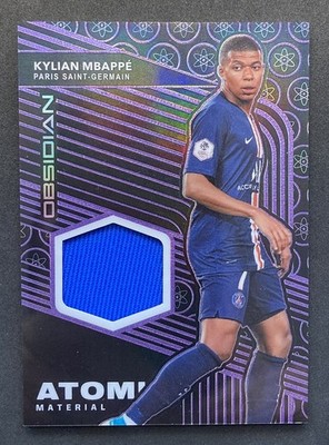 Kylian Mbappe PSG 2019-20 Obsidian Atomic Material Purple Match-Worn ...