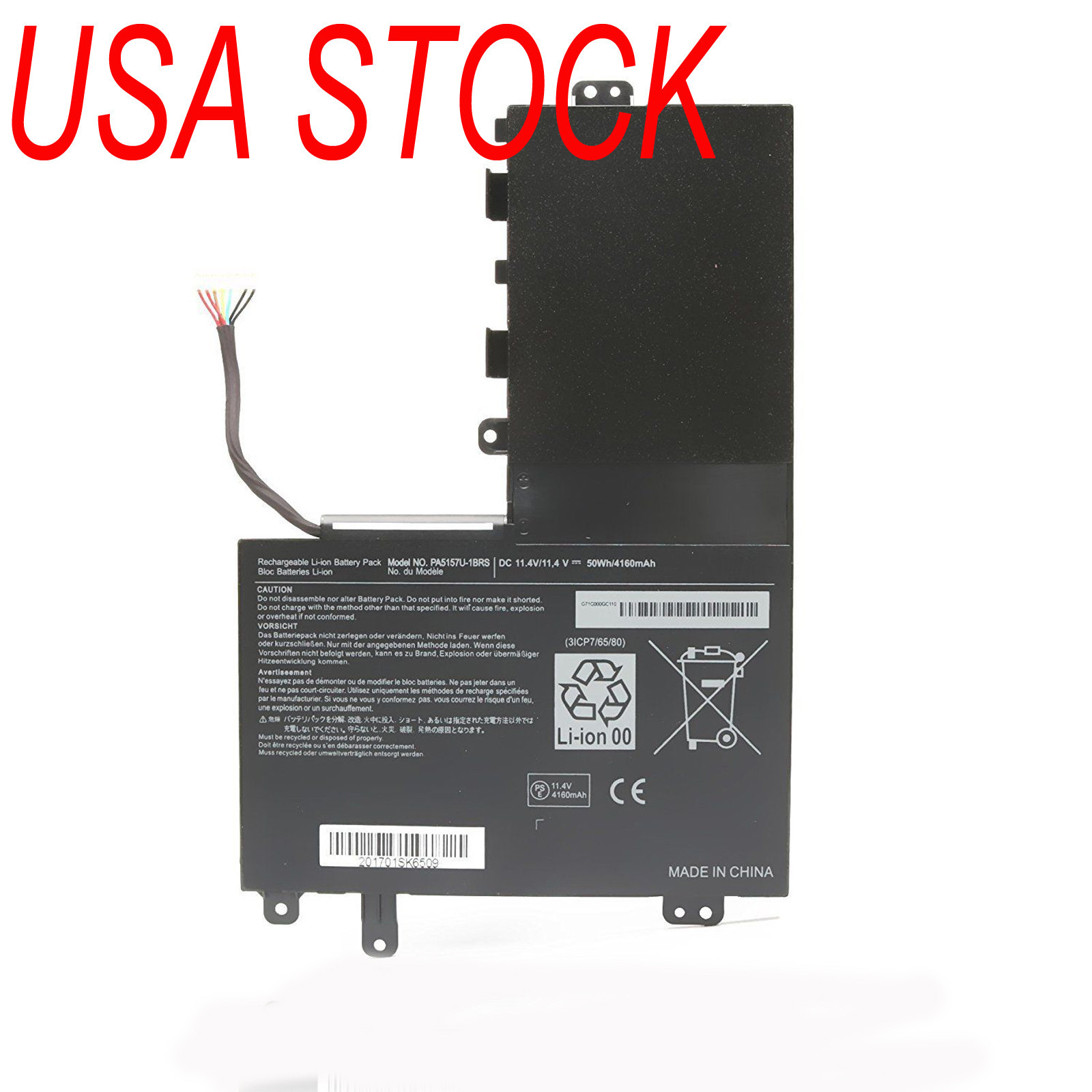 11.4v PA5157U-1BRS Battery For Toshiba Satellite E45T-A E45T-A4300 E55t ...