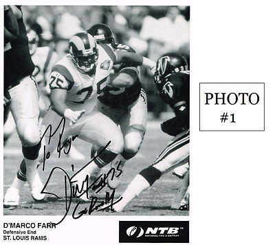 D'MARCO FARR SIGNED PHOTO. TWO TO CHOOSE FROM. VERY NICE ITEMS. USA ...